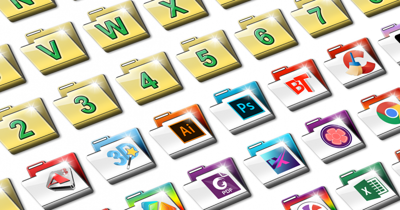 Glossy Folder Icons – 123 custom-made free icons from our user | Folder ...