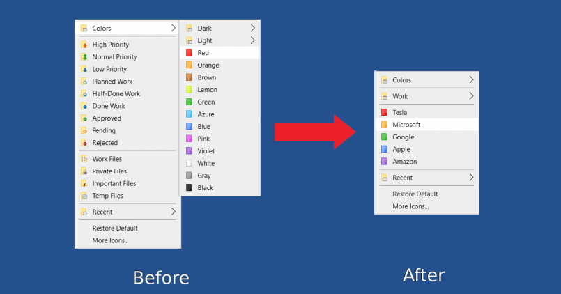How to remember what color or icon means in Folder Marker? | Folder ...
