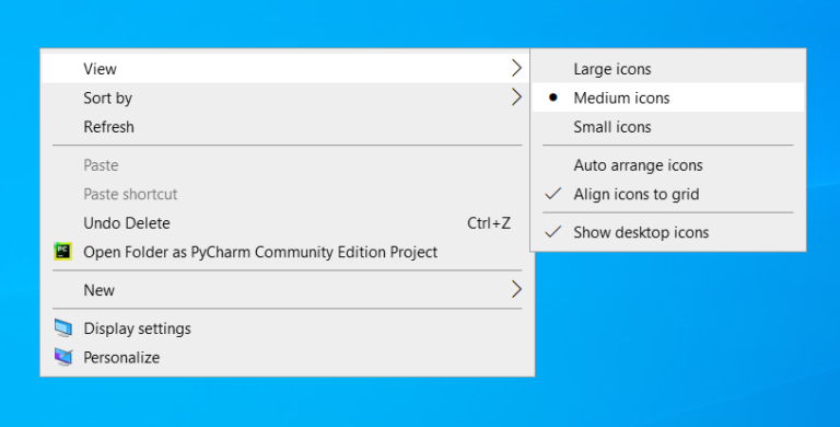 How to Change Icon Size in Windows 10 | Folder Marker Blog